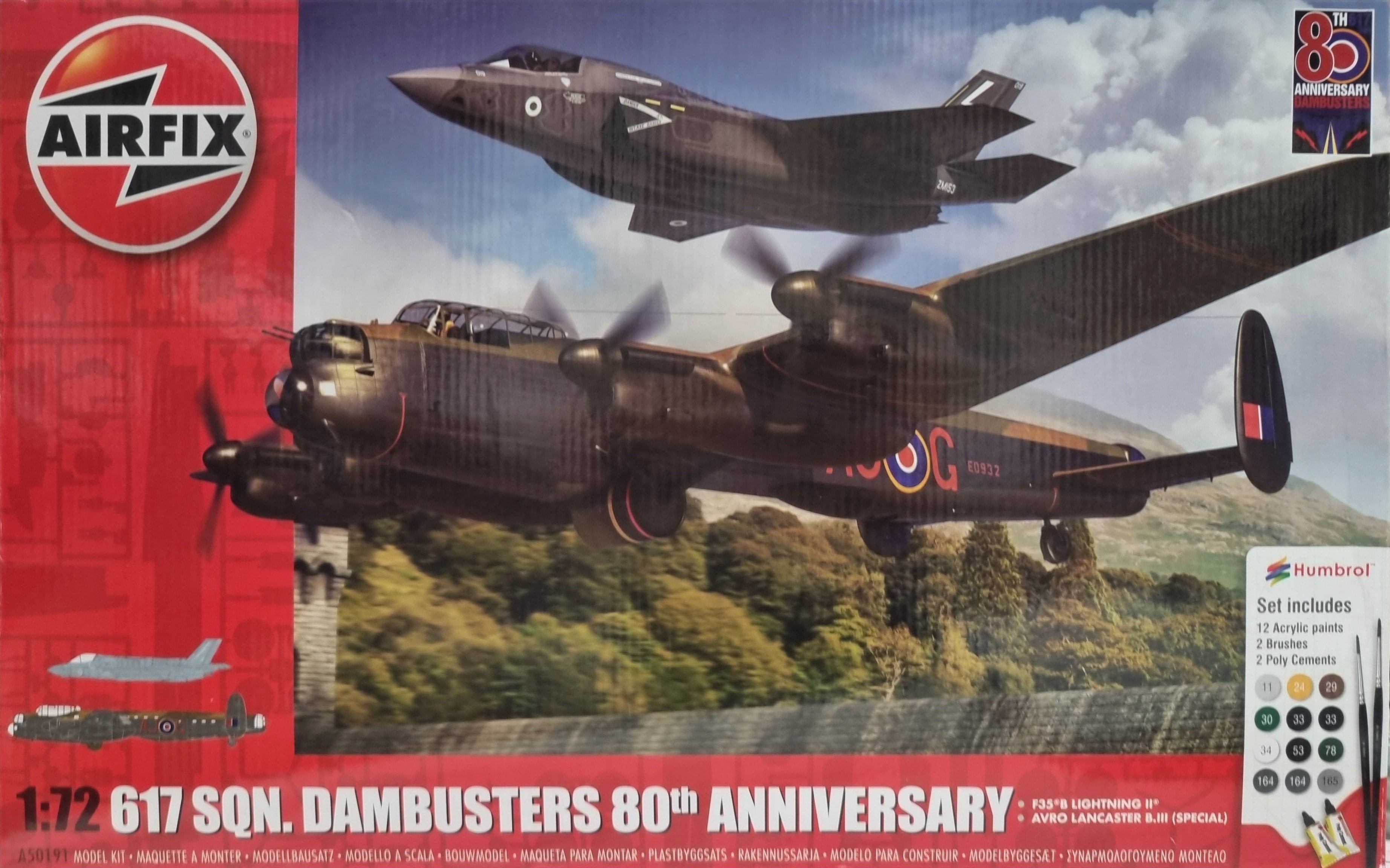 Airfix 1:72 scale 617 SQN. DAMBUSTERS 80th ANNIVERSARY A50191 ...